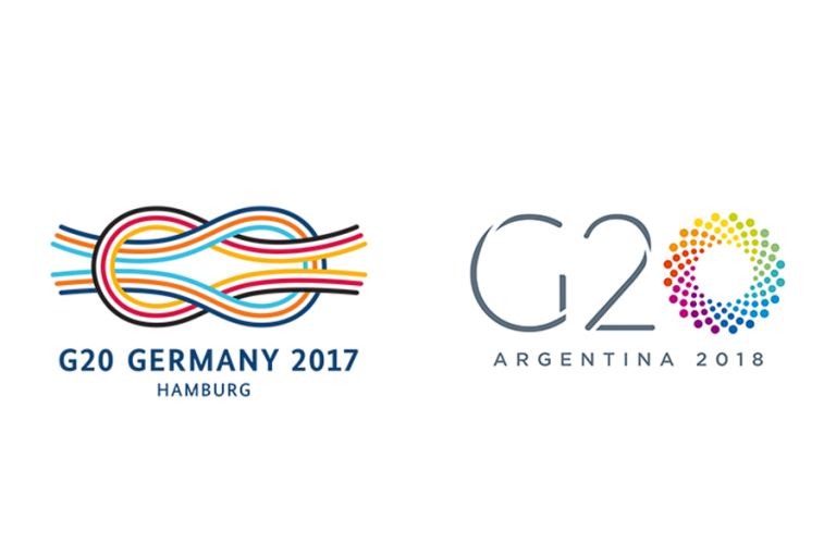 2018年G20峰会LOGO亮相，五彩斑斓的配色与历届对比图 - 成都原石设计公司